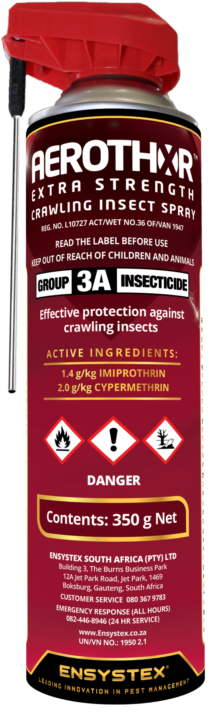 AEROTHOR Extra Strength Insect Spray - Ensystex South Africa